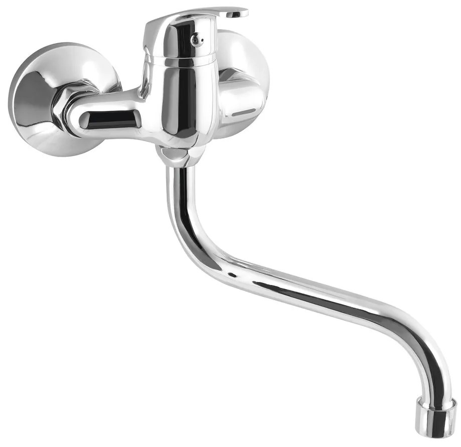 Aqualine, AQUALINE 35 nástěnná baterie, 100mm rozteč, ramínko-S, chrom, 52232