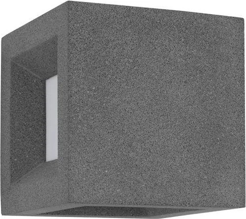 NV 9762161 Venkovní nástěnné svítidlo CASTRO šedý pískovec a akryl E27 1x12W bez žárovky 100-240V IP65 - NOVA LUCE