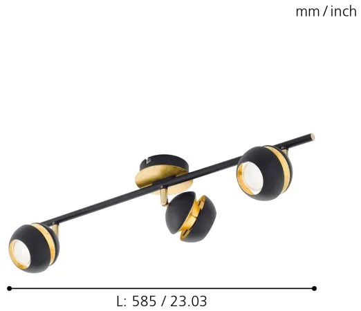 Eglo 95484 - LED Bodové svítidlo NOCITO 3xGU10-LED/4W/230V