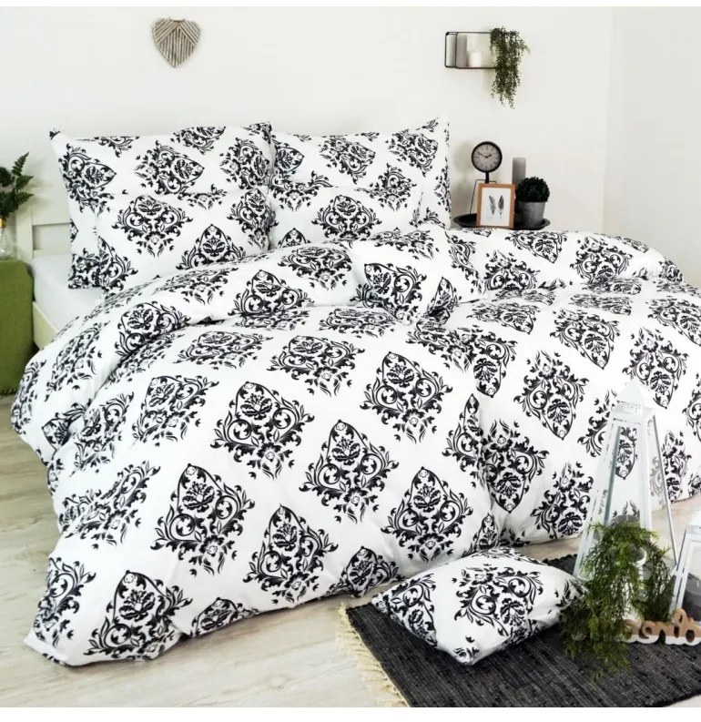 Povlečení Atény černé EMI, Standardní set jednolůžko obsahuje 1x 140x200 + 1x 70x90
