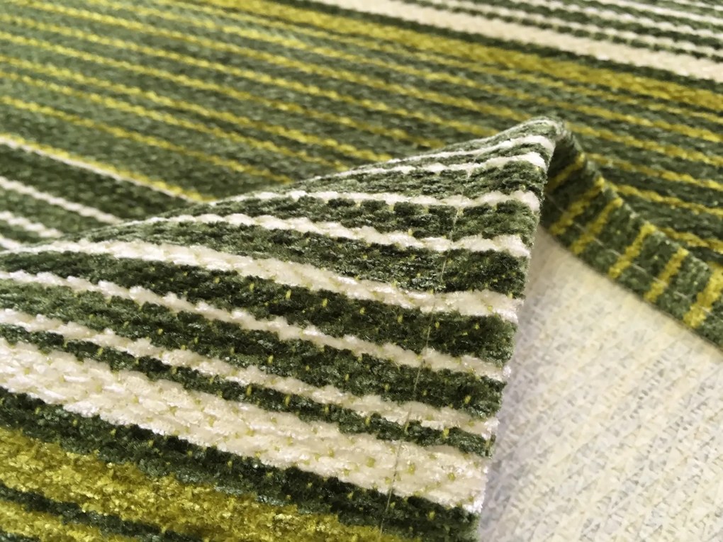 Oriental Weavers, Pratelný běhoun Laos 140/999X, 75x160, zelená, chodba / předsíň
