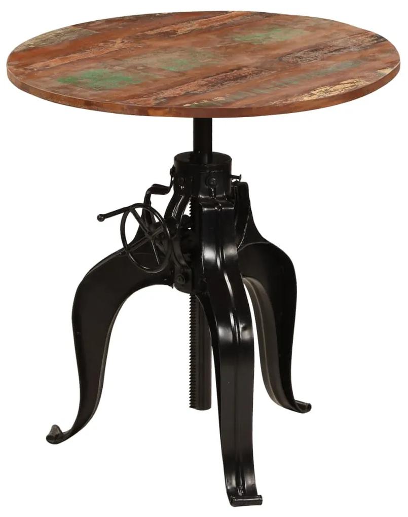 245269 vidaXL Barový stůl z masivního recyklovaného dřeva 75 x (76–110) cm