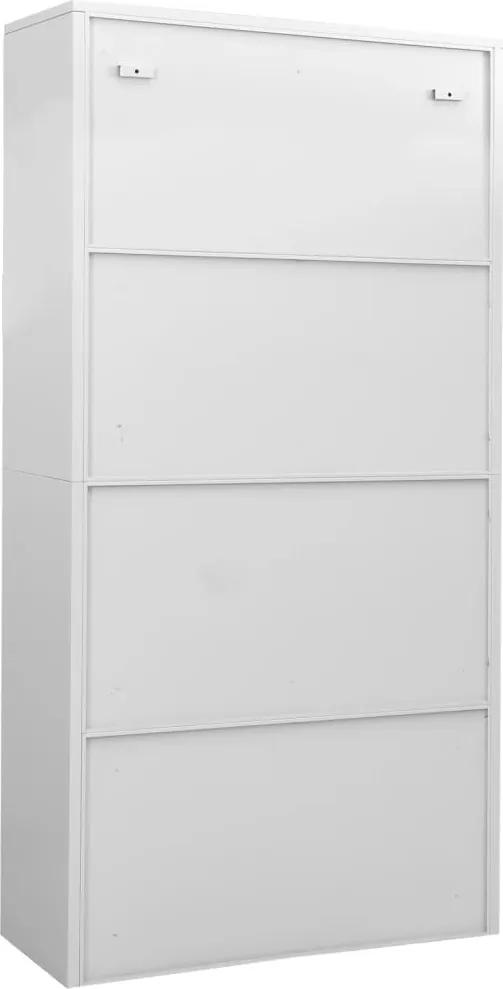 vidaXL Kancelářská skříň 90 x 40 x 180 cm ocel [335943] Barva: antracitová