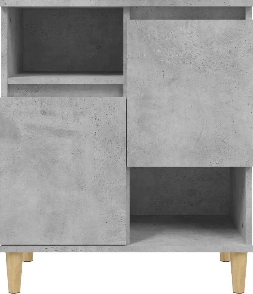 Příborníky 3 ks betonově šedé 60 x 35 x 70 cm kompozitní dřevo 3185739