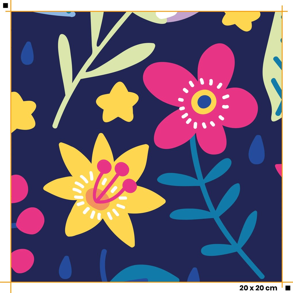 Malvis ® Vzorovaná tapeta roztomilý květinový vzor Vel. (šířka x výška): 144 x 105 cm