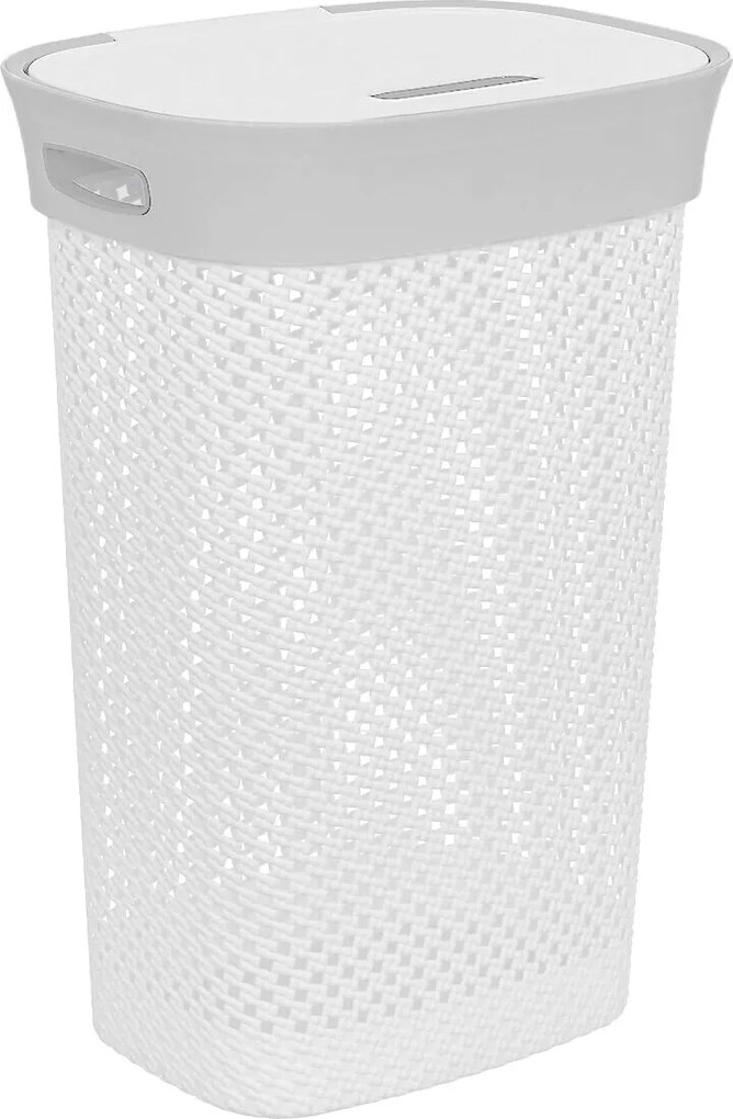 Koš na prádlo HAMPER, 60 l, bílý