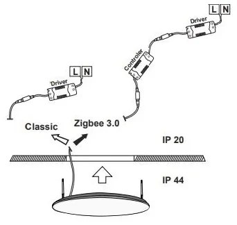 Immax NEO 07109K-LED Stmívatelné podhledové svítidlo PRACTICO 24W/230V IP44 Tuya