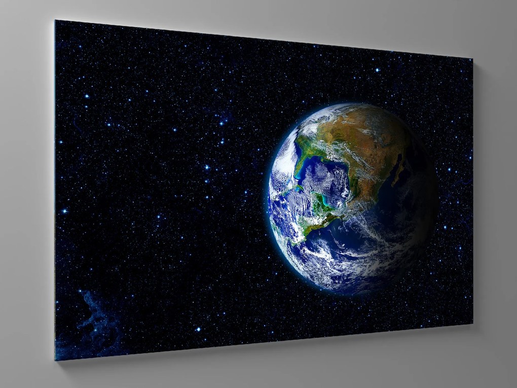 Liox Obraz zeměkoule ve vesmíru Rozměr: 90 x 60 cm