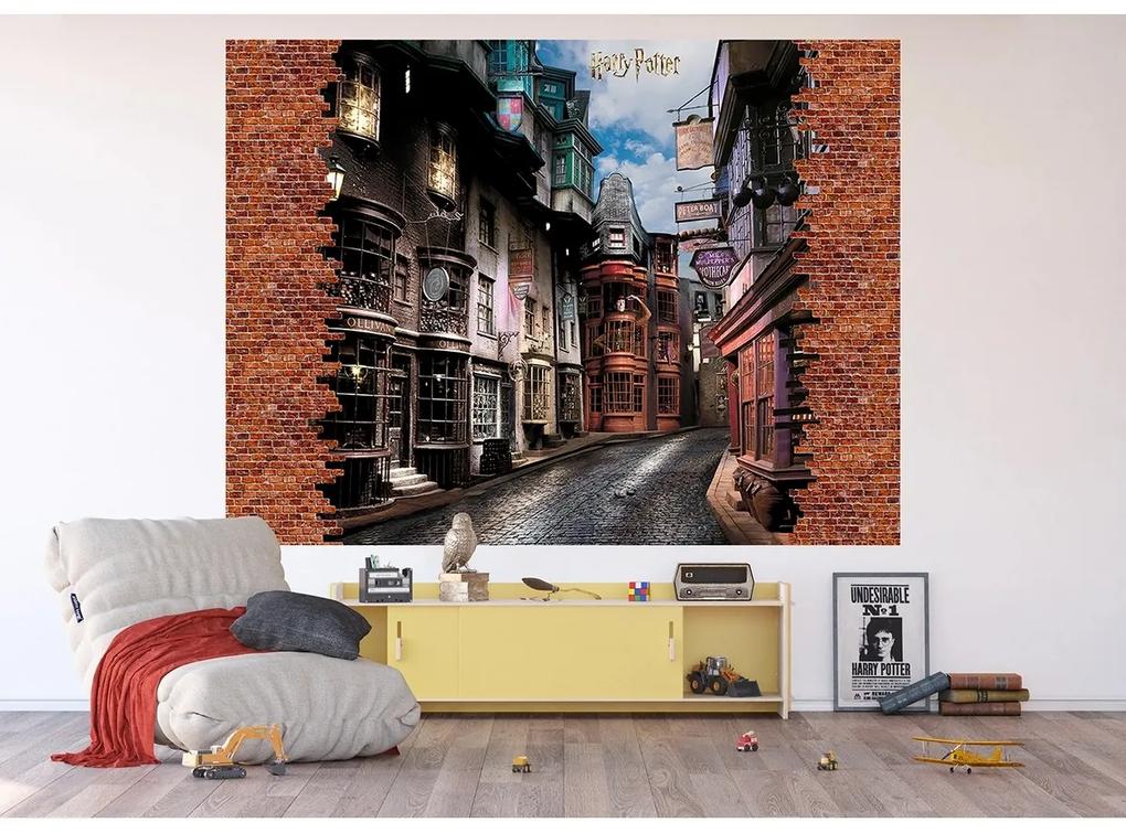 Dětská fototapeta Harry Potter Diagon Alley 252 x 182 cm, 4 díly