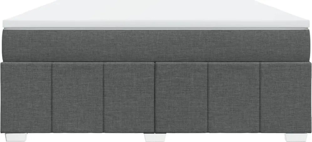 Box spring postel s matrací tmavě šedá 180x200 cm textil 3285492