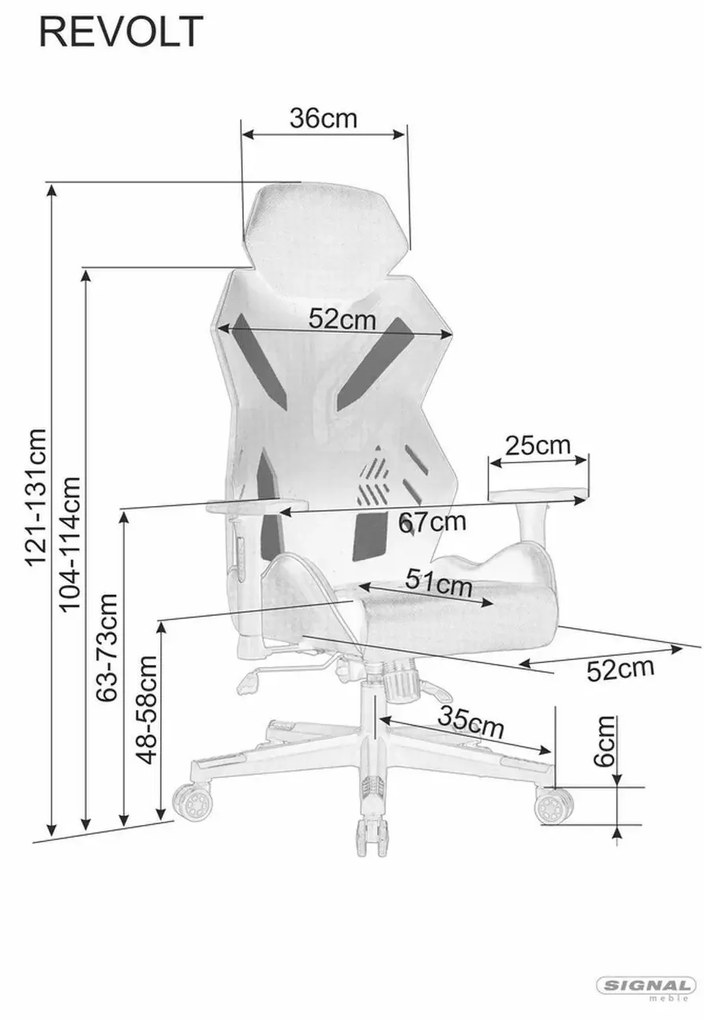Herní křeslo Revolt černé