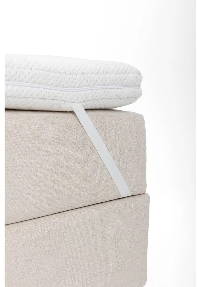 Modrá boxspring postel s úložným prostorem 160x200 cm Elva Bold Line – Bonami Selection