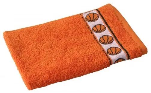 Olzatex bavlněný ručník dětský míč oranžový 30x50