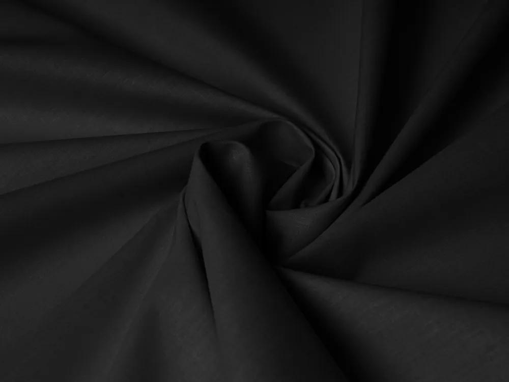 Biante Bavlněný běhoun na stůl Moni MOD-506 Černý 35x180 cm