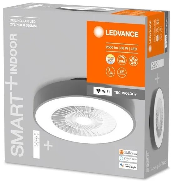 Ledvance -LED Stmívatelné svítidlo s ventilátorem SMART+ LED/38W/230V Wi-Fi + DO