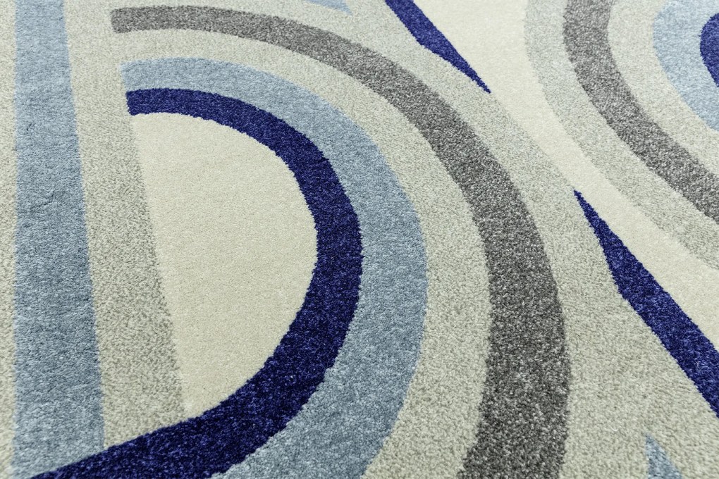Tribeca Design Kusový koberec Dinamo Retro Blue Rozměry: 160x230 cm