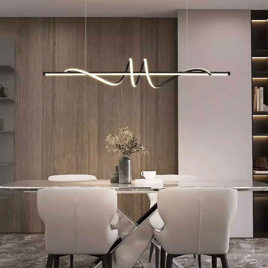 Toolight Závěsné LED osvětlení Modern D24 LHJ023-CP 120 cm černé
