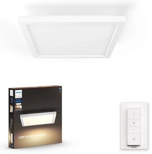 Philips hue 8719514382626 led stropnice aurelle 1x19w | 1820-1940lm | 2200-6500k - white ambience, dálkové ovládání, stmívatelné, bílá
