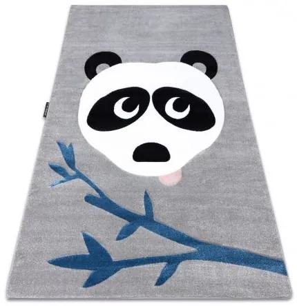 Dywany Luszczow Kusový koberec PETIT MEDVÍDEK PANDA, šedý Rozměr koberce: 160 x 220 cm