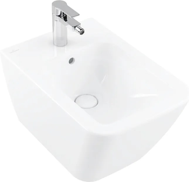 Villeroy & Boch Finion Závěsný bidet s přepadem, 375x560 mm, s CeramicPlus, Star White - 446500R2