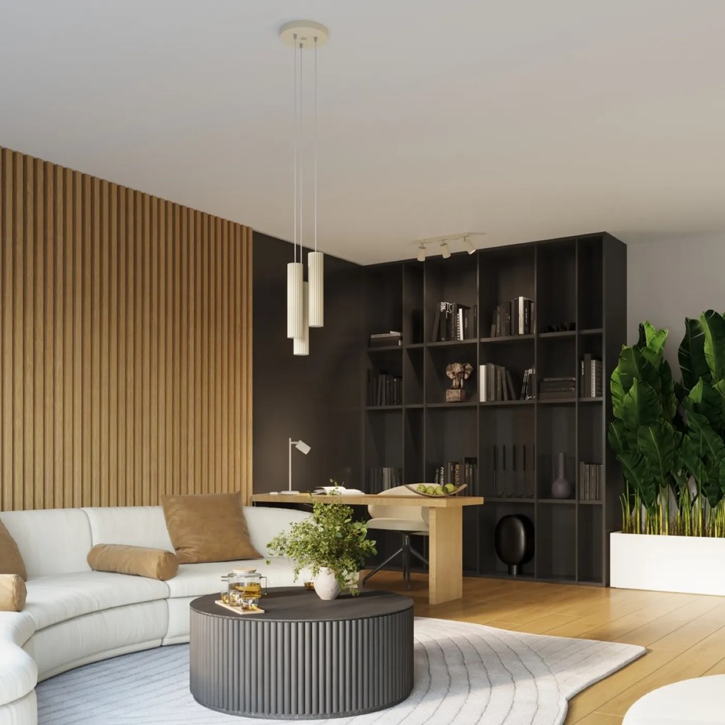 Sollux Lighting Nástěnné svítidlo KARBON 30 béžové