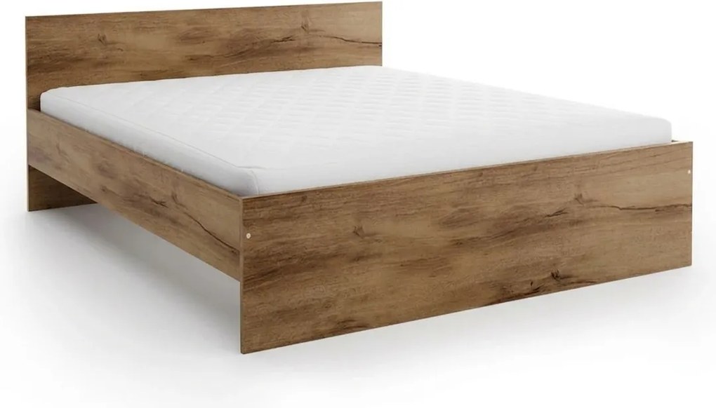 Postel ELISA 120 x 200 cm, dub artisan Matrace: Matrace Deluxe 10 cm, Rošt: Bez roštu