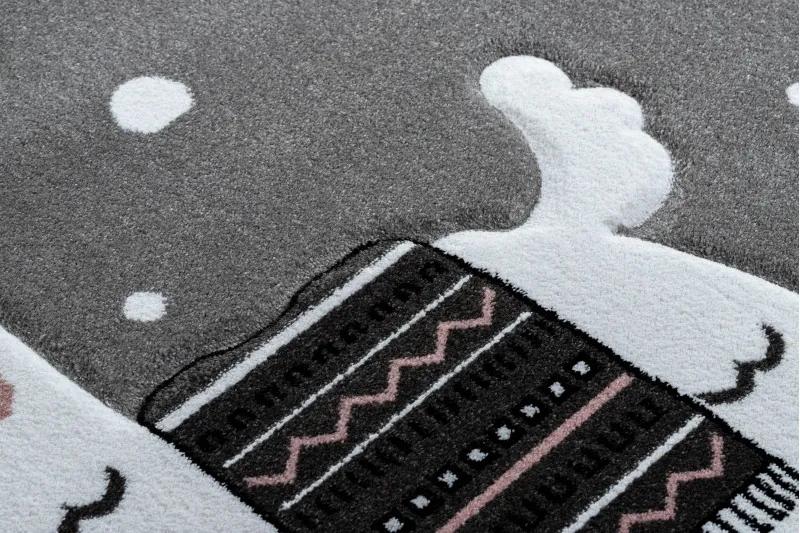 Dywany Łuszczów Dětský kusový koberec Petit Lama grey - 160x220 cm