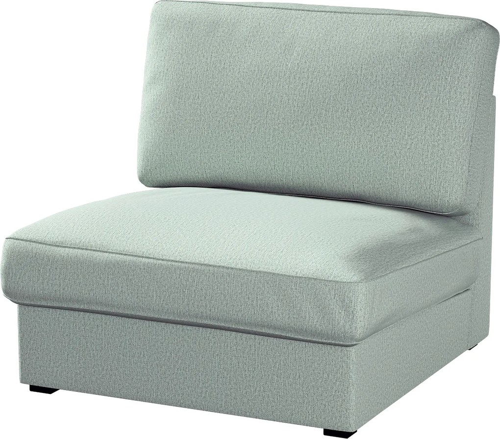 Potah na neskládací křeslo IKEA Kivik barva zelená látka pletený vzor