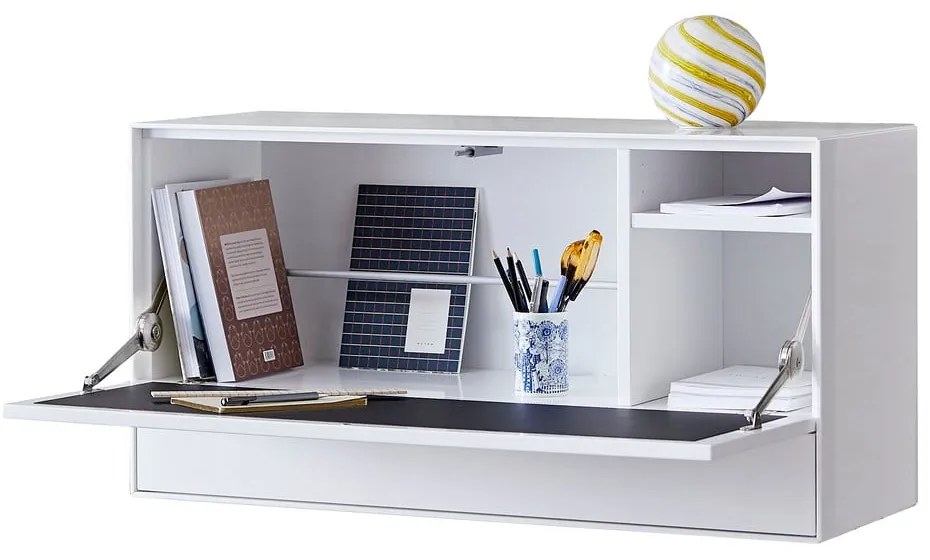 Bílá skříňka z biurkiem/závěsná 91x46x32,5 cm Edge by Hammel – Hammel Furniture