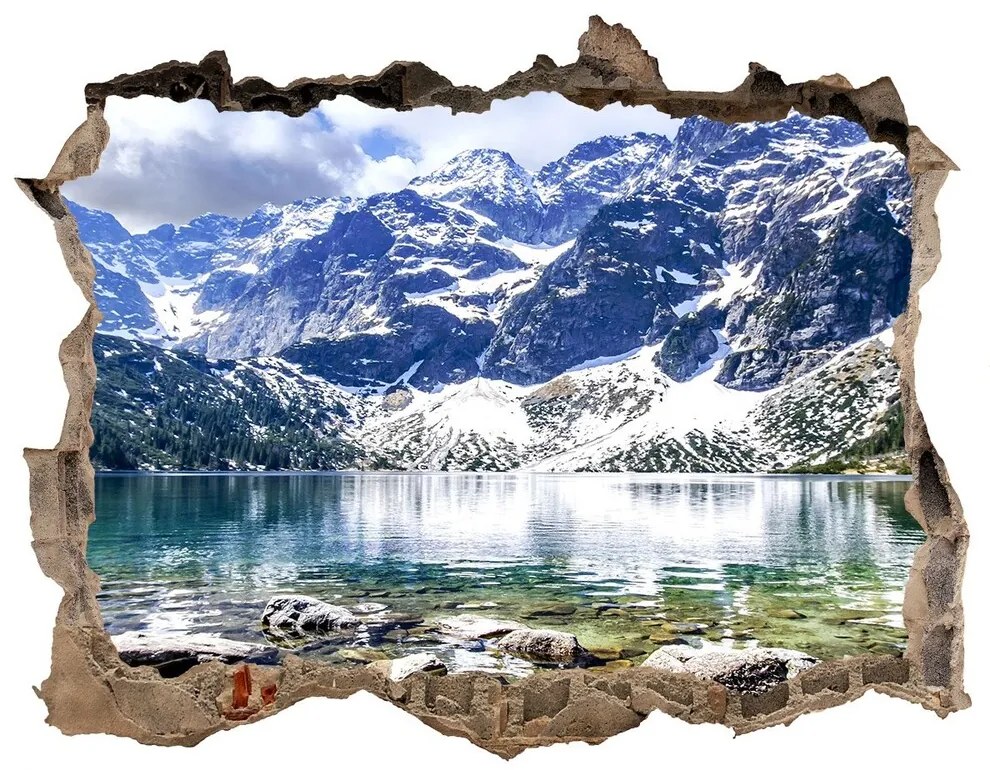 Wallmuralia Nálepka fototapeta 3D Morské oko Tatry 95x64 cm