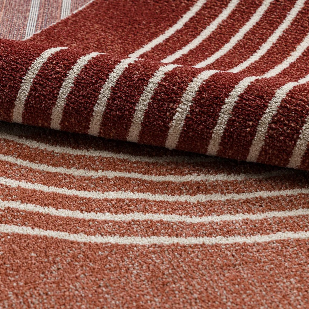 Dywany Łuszczów, Kusový koberec Fusion 0810 beige/terra, 180x270, vícebarevná, kancelář