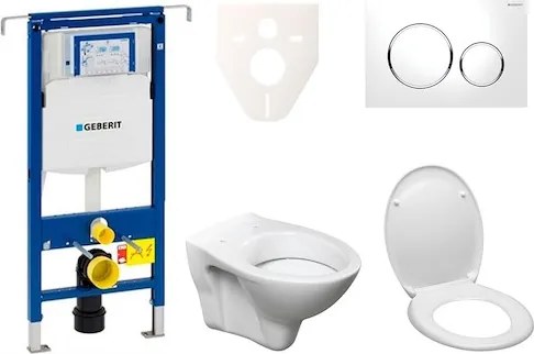 Cenově zvýhodněný závěsný WC set Geberit do lehkých stěn / předstěnová montáž + WC Ceramia S-Line Pro 111.355.00.5ND4