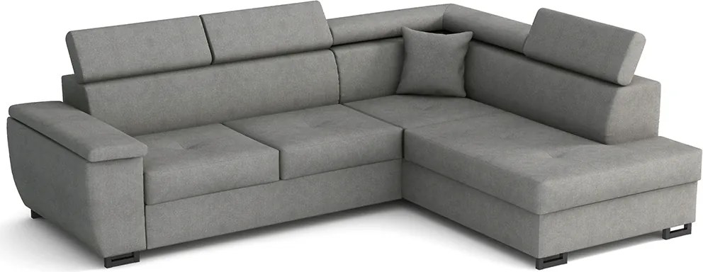 Sedací souprava Natan | 270x202 cm | PRAVÁ | rozkládací + úložný prostor | VÝBĚR TKANIN
