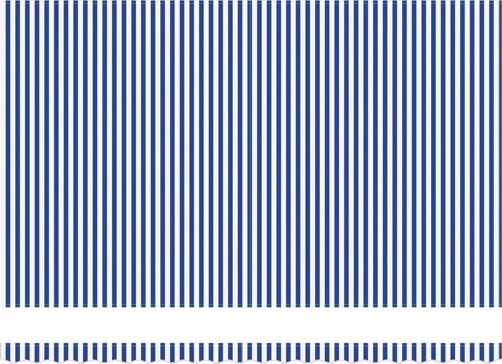 Rám markýzy Modrá a bílá 500 × 300 cm 3331198