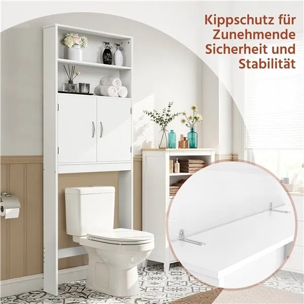Koupelnová skříňka Yaheetech – bílá (257184194965)