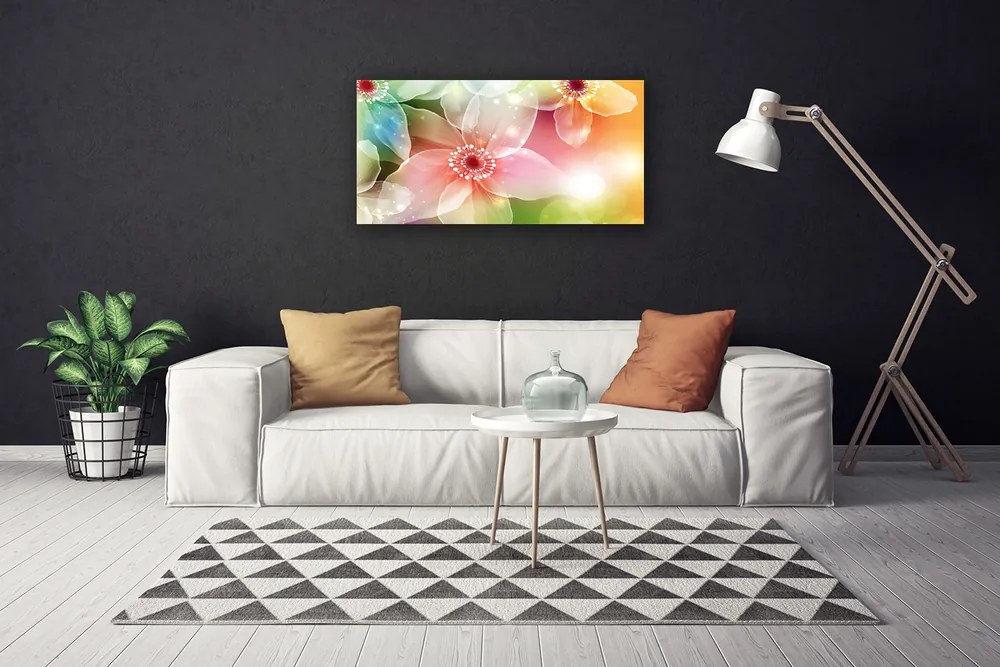 Obraz na plátně Květ Rostlina Příroda Umění 120x60 cm