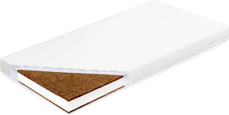Dětská matrace New Baby STANDARD 120x60x8 cm kokos-molitan-kokos bílá