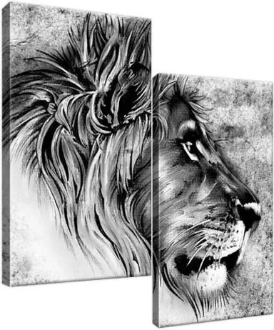 Tištěný obraz Hlava lva 60x60cm 1912A_2A