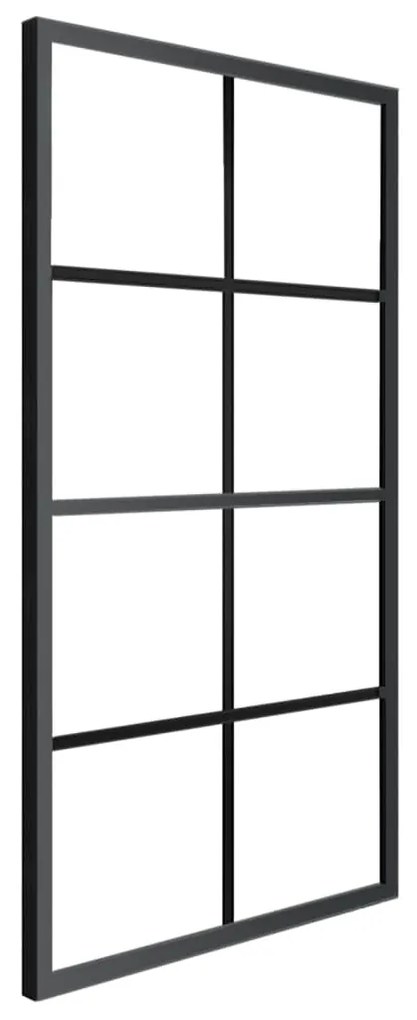 vidaXL Marketos Posuvné dveře hliník a ESG sklo s příslušenstvím 102,5 x 205 cm