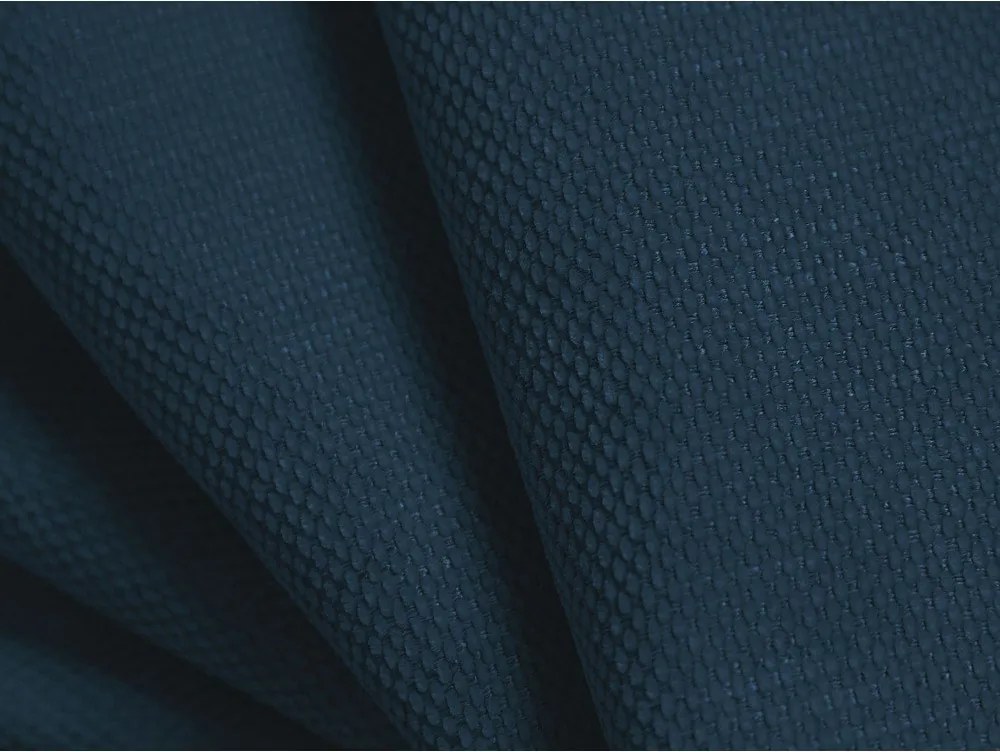 Tmavě modrá čalouněná dvoulůžková postel s úložným prostorem s roštem 200x200 cm Brody – Mazzini Beds