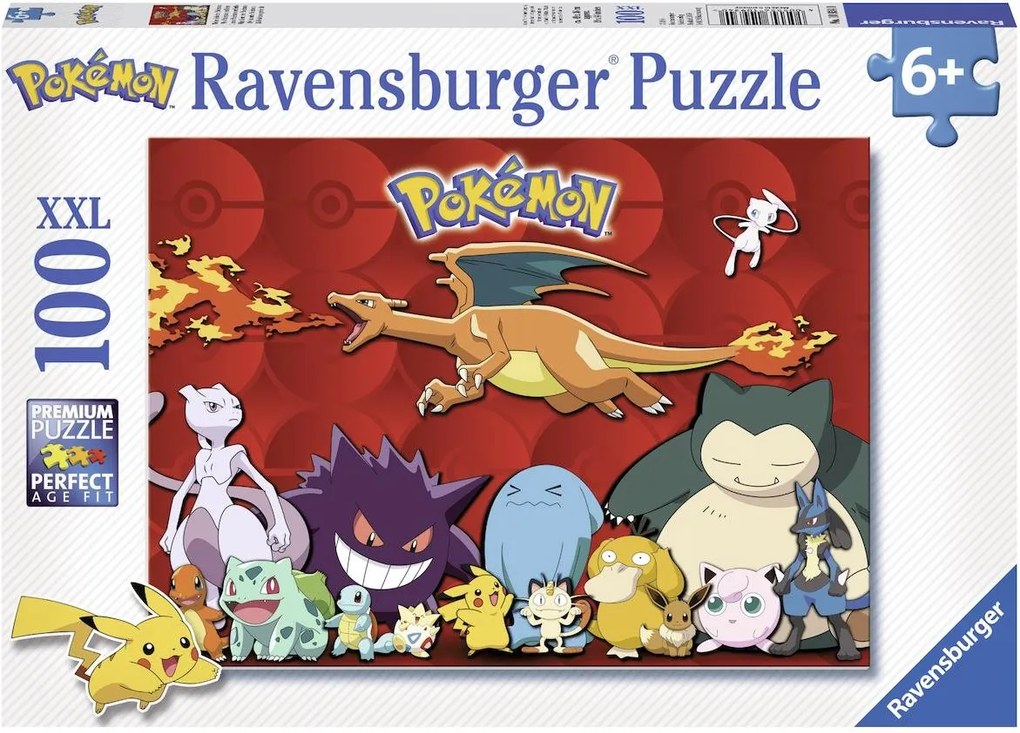 Puzzle ravensburger puzzle 109340 pokémon 100 dílků