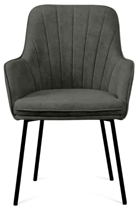 DOLMAR SEDAČKY Jídelní židle - KR-8, různé tkaniny a barvy na výběr Čalounění: tmavě šedá (Uttario Velvet 2970)