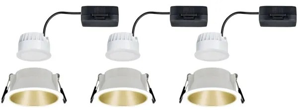 Paulmann 93406 - SADA 3xLED/6,5W IP44 Stmívatelné koupelnové svítidlo COLE 230V