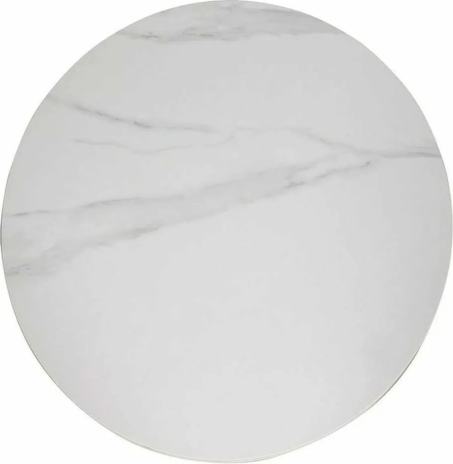 Jídelní stůl Talia 90 cm, mramor / černá