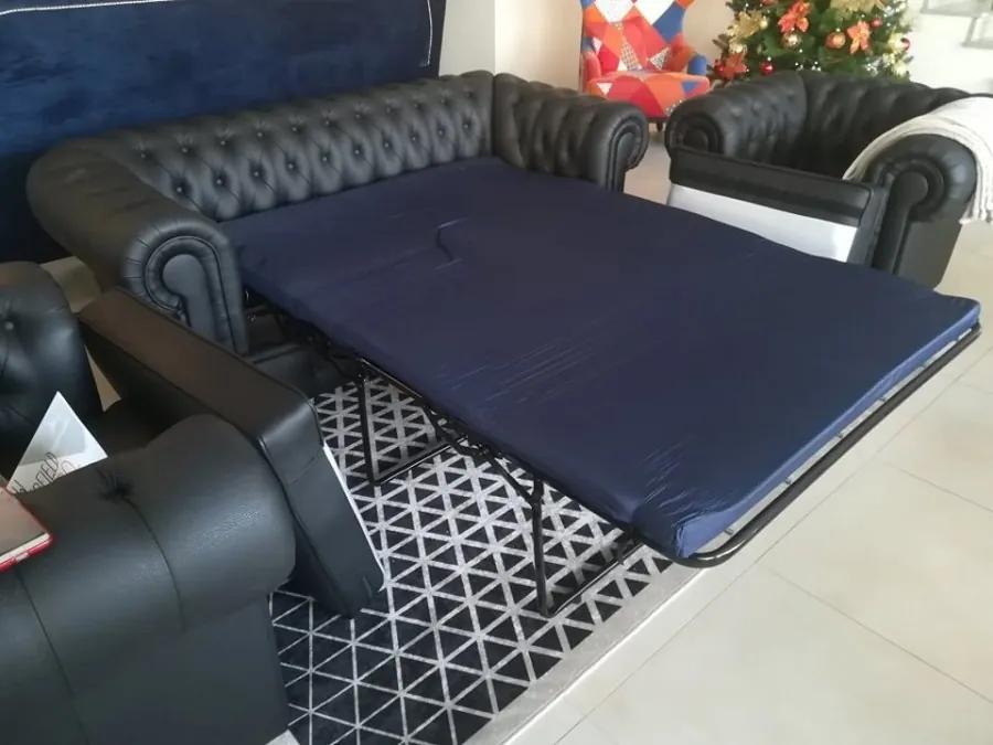 Casarredo - Komfort nábytek Rozkládací trojmístná pohovka JERONÝM, kůže | potah: kůže K-18