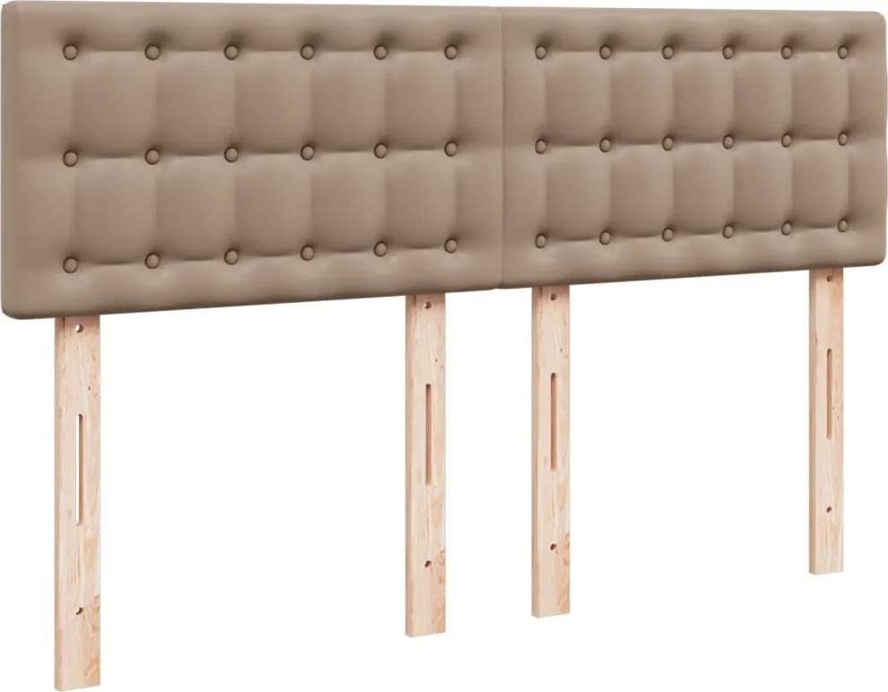 Box spring postel s matrací cappuccino 140x200 cm umělá kůže 3288427