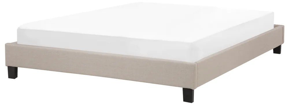 Béžová čalouněná postel 160x200 cm ROANNE