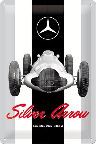 Postershop Plechová cedule: Mercedes-Benz Silver Arrow - 30x20 cm