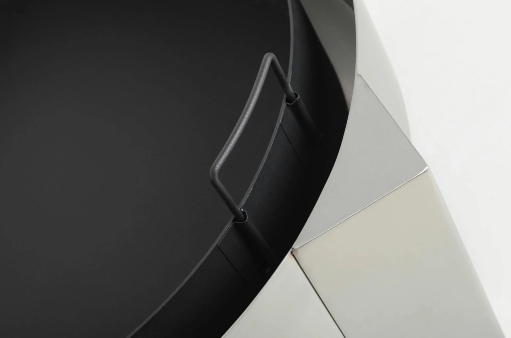 Designové ohniště FUEGO, průměr 58 cm, nerez, stříbrná