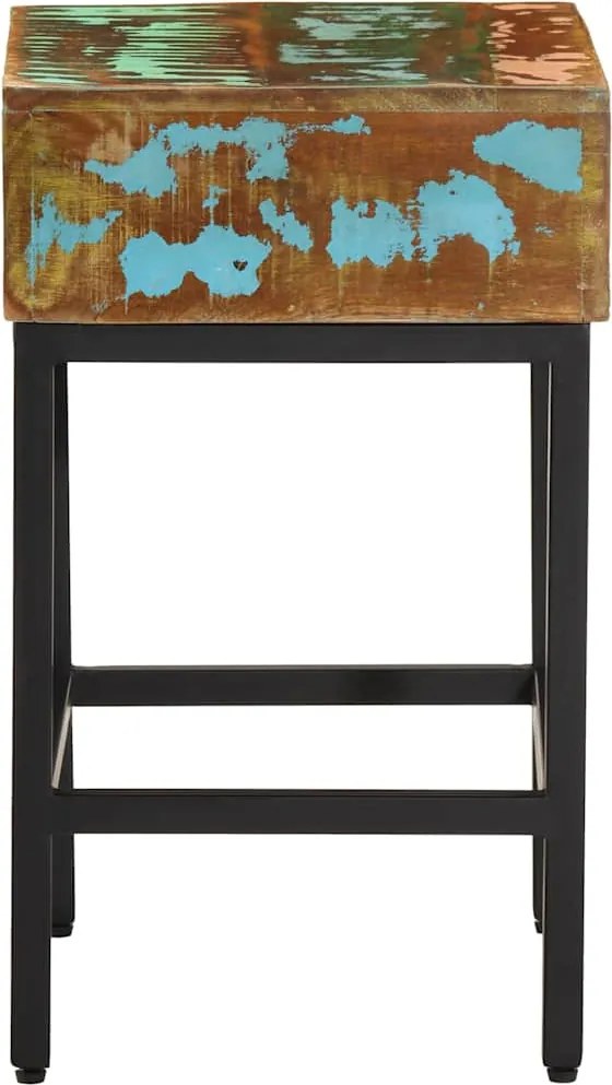 Odkládací stolek 40 x 30 x 51 cm masivní recyklované dřevo 338473